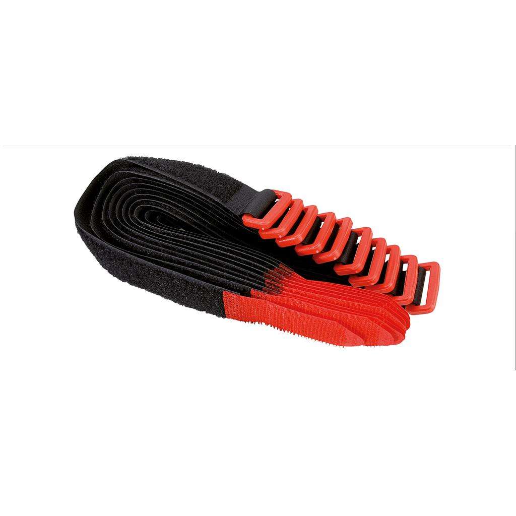 VELCRO® Brand Fasteners klittenband met oog Zwart / Rood 10 stuks VELCRO® Brand Fasteners klittenband met oog Zwart / Rood 10 stuks
