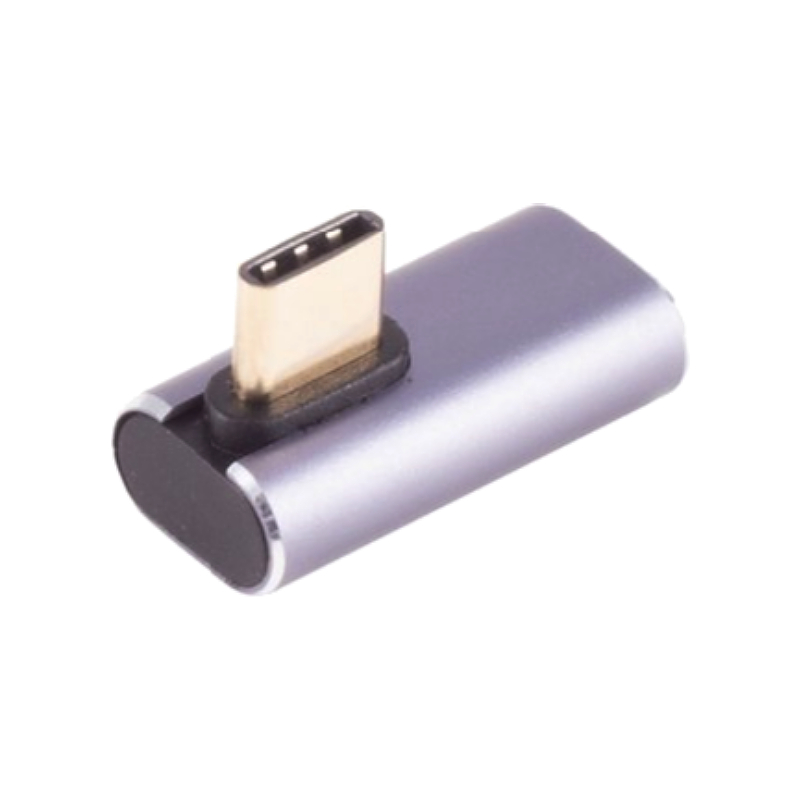 Haakse USB-C (v) naar USB-C (m) Adapter - USB4 - Haaks links en rechts ...