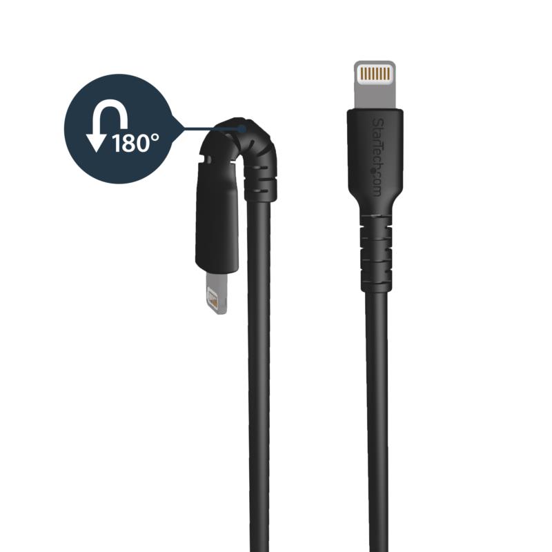 StarTech 1 meter USB naar Lightning Kabel - Apple MFi - Zwart