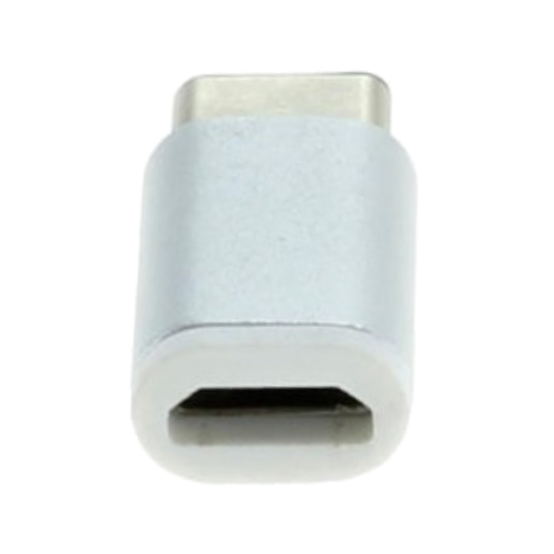 USB Micro-B (v) naar USB-C (m) Adapter - USB 2.0 - Wit