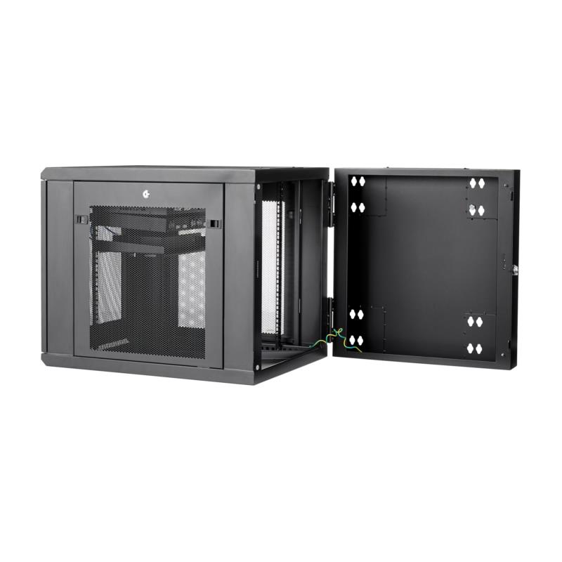 StarTech 12U Serverkast rack - 24 inch diep - wandmonteerbaar scharnierend