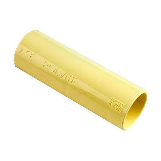 PVC Sok Koppelstuk Geel 19mm