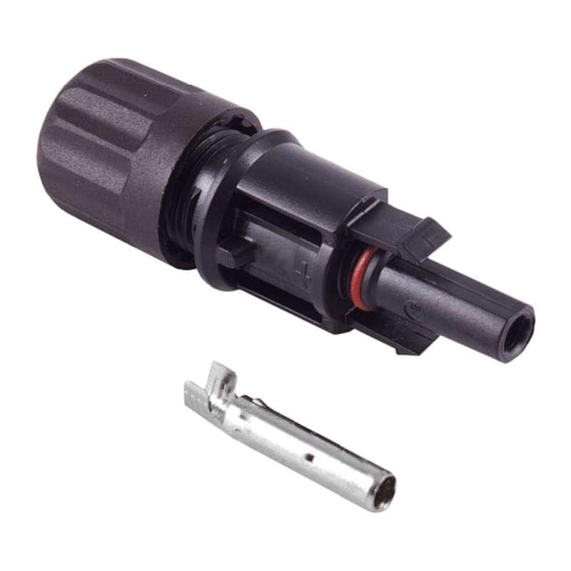 MC4 Solar connector (v) - 2,5-6mm2 - 1,5kV - IP67 - Zwart