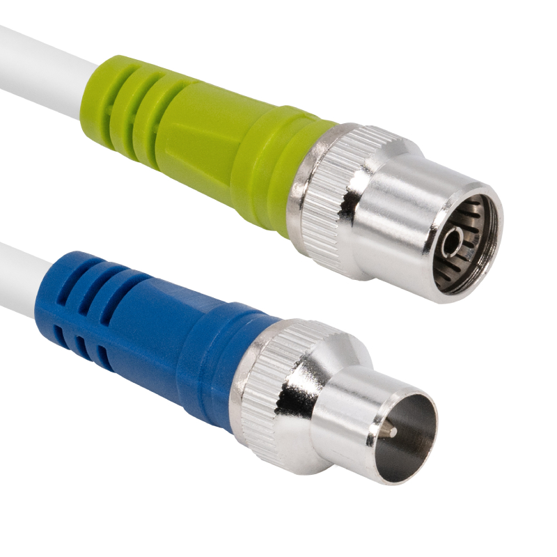 4G Coax Antennekabel - IEC (m) - IEC (v) - 2 meter - Wit