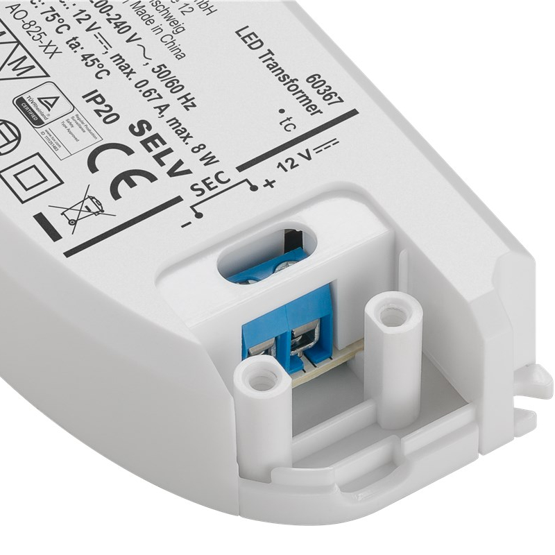 LED Transformator - 12 volt - 8 watt - Wit/Oranje