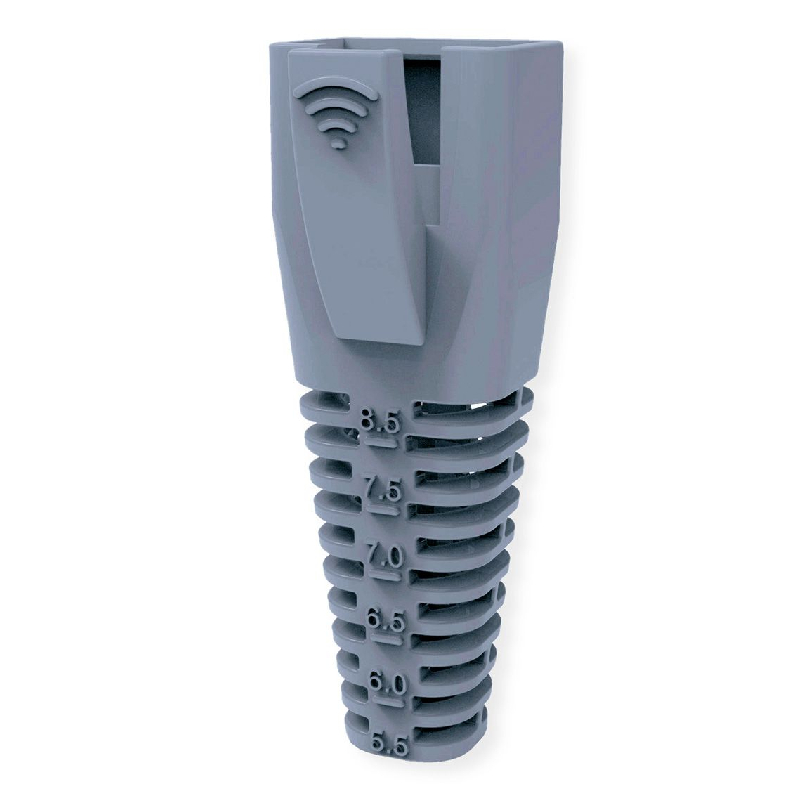 RJ45 Tule - 10 stuks - Variabele kabeldiameter tot 8,5mm - Grijs