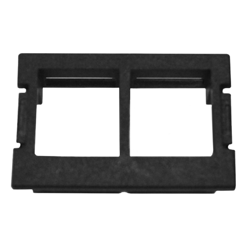Plenty 2-poorts Keystone frame voor Plenty Prolink Stekkerdoos - Zwart