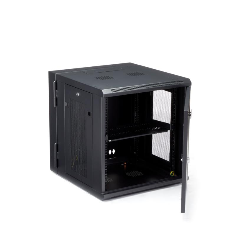 StarTech 12U Serverkast rack - 20 inch diep - wandmonteerbaar scharnierend