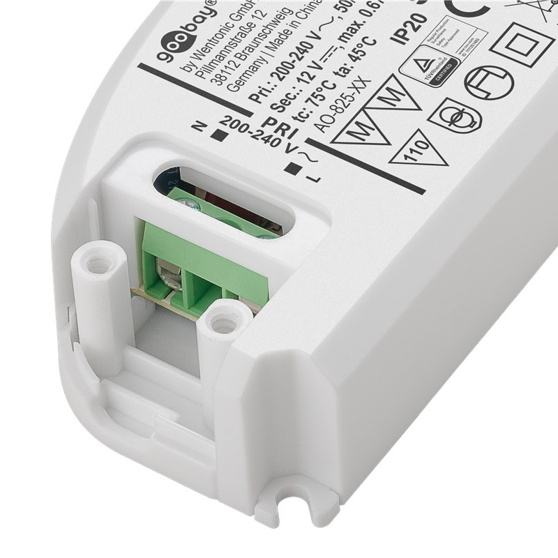 LED Transformator - 12 volt - 8 watt - Wit/Oranje