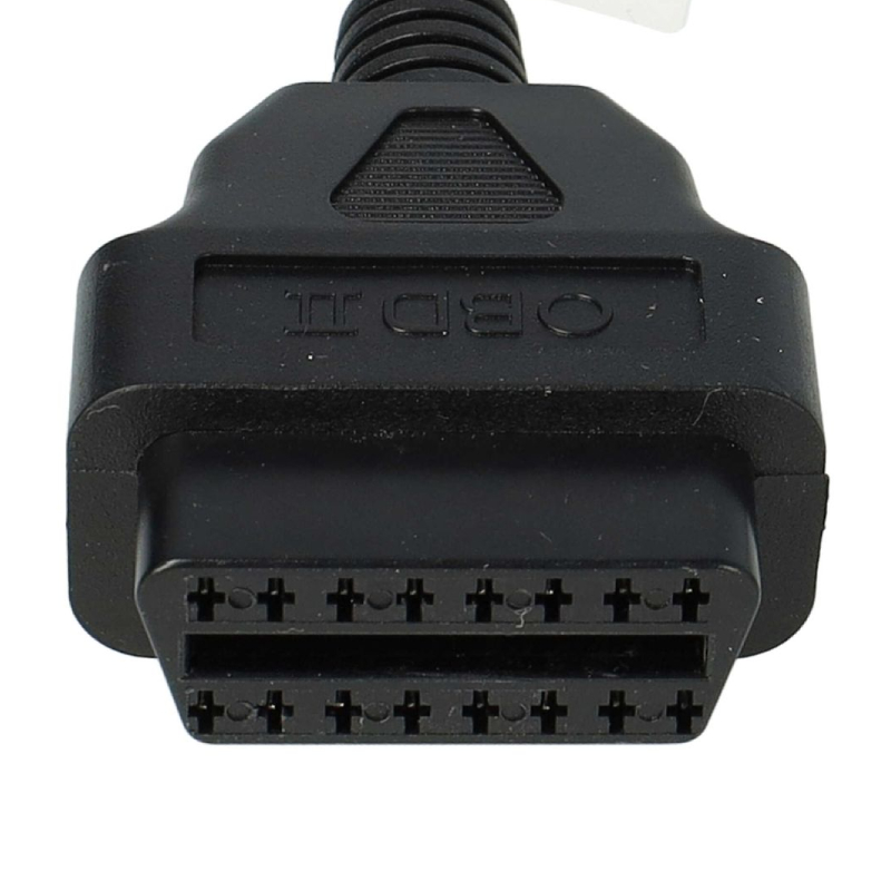 OBD2 Adapterkabel voor Harley Davidson motoren - 4 naar 16-pins - 0,2 meter - Zwart