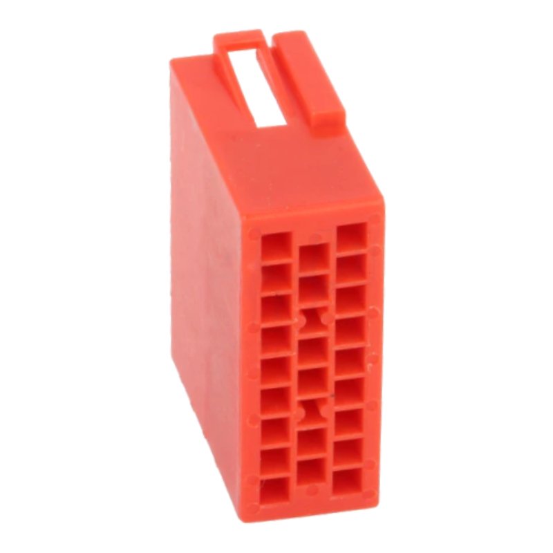 Mini ISO Connector Vrouwelijk - 20 Pinnen Rood - Shop nu